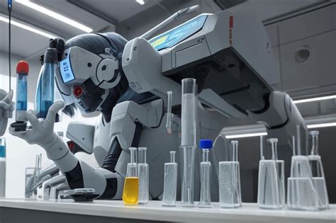 Premium Ai Image Absolute Reality Science Fiction Making Robots