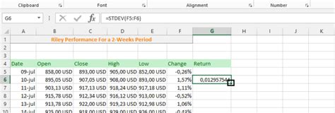 How To Make Standard Deviation Volatility Chart Best Excel Tutorial