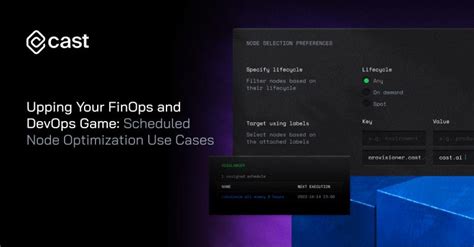 Shravan Ashok On Linkedin Upping Your Finops And Devops Game Scheduled Node Optimization Use Cases