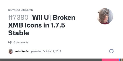 Wii U Broken XMB Icons In 1 7 5 Stable Issue 7380 Libretro