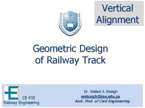 Vertical Alignment Geometric Design Of Railway Track Ce