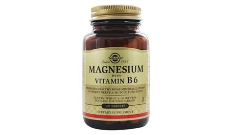 SOLGAR MAGNESIUM WITH VITAMIN B6 100CAPS | Proteinoulis