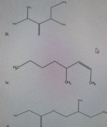 Answered iv H₂C H C CH3 CH₂ 4 CH3 bartleby