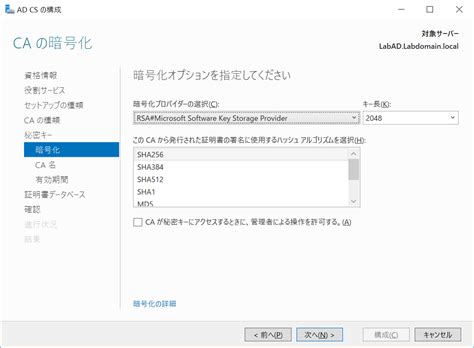 Windows Server ADCSの設定 のブログ