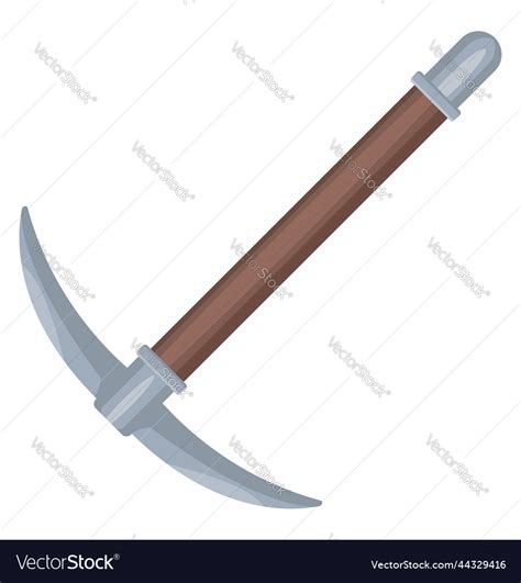 Gold Digging Tool On A White Background Royalty Free Vector
