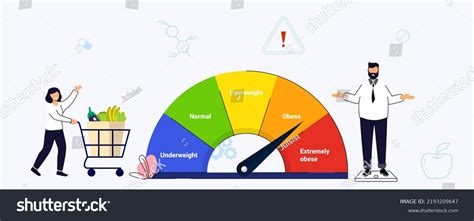 Body Mass Index Bmi 5 Ranges Stock Vector Royalty Free 2193209647