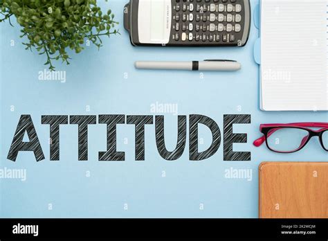 Text Caption Presenting Attitude Business Approach Settled Way Of Thinking Or Feeling About