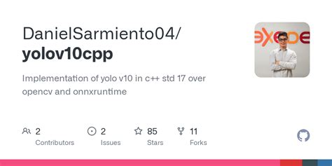 GitHub DanielSarmiento Yolov Cpp Implementation Of Yolo V In C Std Over Opencv And