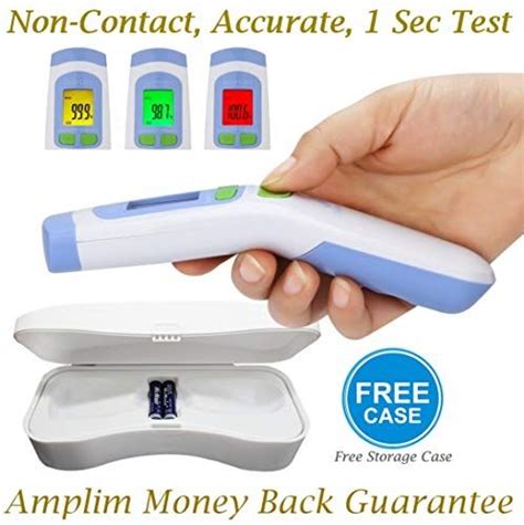 Amplim Non Contact Touchless Infrared Digital Forehead Thermometer For