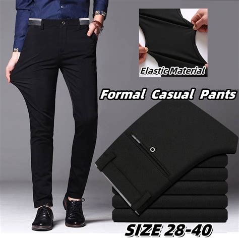 🔥local Delivery🚚mens Business Office Formal Suit Pants Stretchable