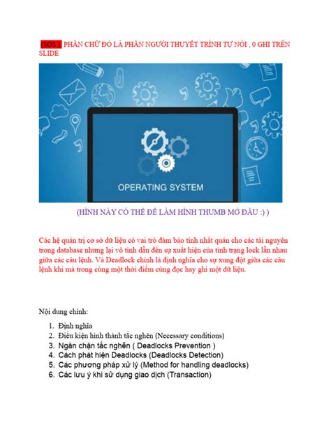 deadlocks my pdf