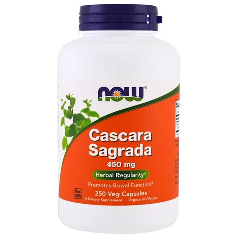 Каскара Саграда / Cascara Sagrada, 450 мг 250 капсул.слабительное ...