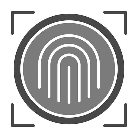 Icono De Las Huellas Dactilares Vector Premium