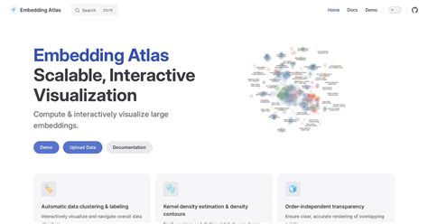 Embedding Atlas Scalable Embedding Visualization