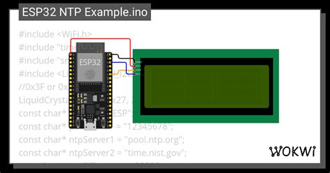 Lcd2004 Ntp O Wokwi Esp32 Stm32 Arduino Simulator