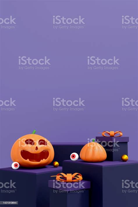 제품 전시를위한 연단이있는 할로윈 배경 제품 디스플레이를위한 기하학적 연단 3d 일러스트레이션 0명에 대한 스톡 사진 및 기타 이미지 Istock
