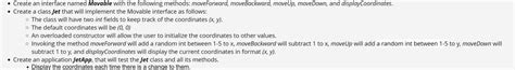 Answered • Create An Interface Named Movable Bartleby