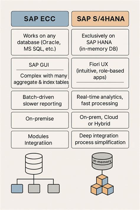what is the difference between sap ecc and sap s 4hana sap has taken a