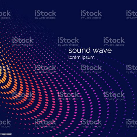 벡터 일러스트 레이 션의 어두운 배경 동적 라인의 형태로 음악 파의 개발에 대한 스톡 벡터 아트 및 기타 이미지 개발 검은색 곡선 Istock