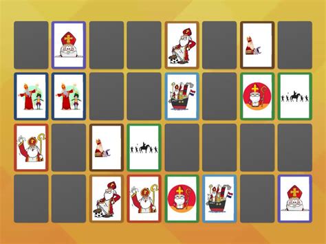 Sinterklaas Memory Matching Pairs