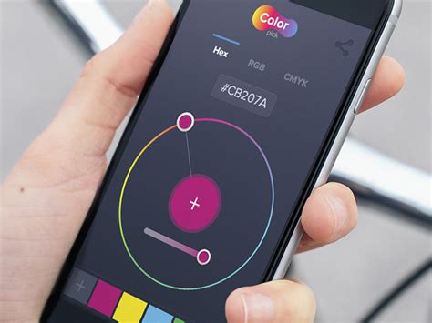 Color Picker App Ui Design Sketch Free Download