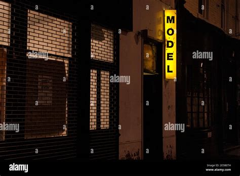 Entrance To A Brothel In Red Light District In Soho London With