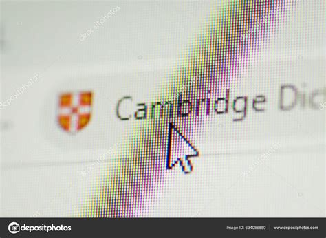Mouse Cursor Bookmark Cambridge Dictionary Site Chernihiv Ukraine