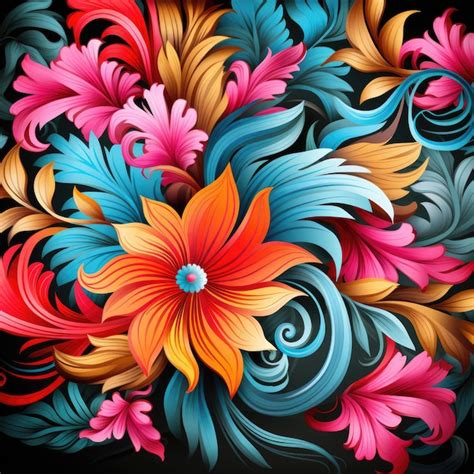 Premium Ai Image Stunning Summer Pattern