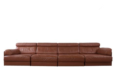 modular de sede ds 76 sofa in cognac coloured leather 1970 s 236461