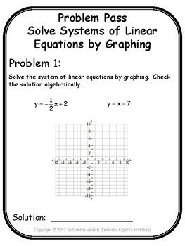 Solve Systems Of Linear Equations By Graphing Algebra Digital