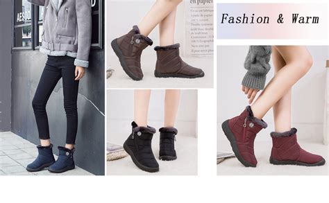 Gaatpot Damen Winterstiefel Wasserdicht Warm gefütterte Schneestiefel Winterschuhe Winter