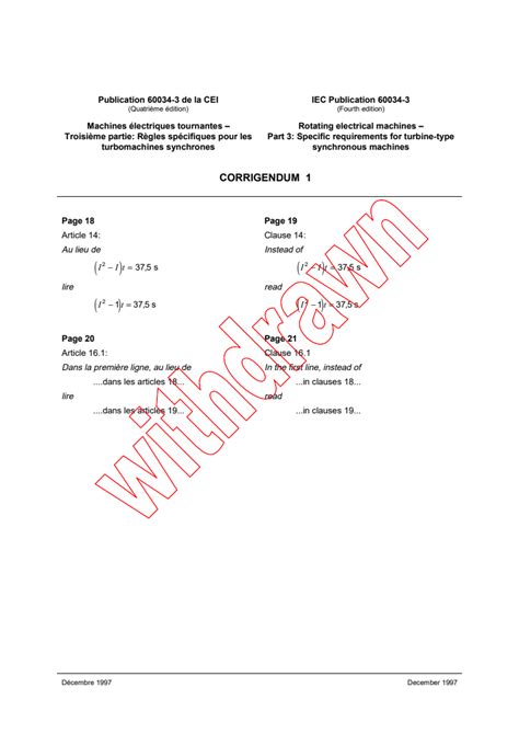 Iec 60034 3 1988 Rotating Electrical Machines Part 3 Specific Requirements For Turbine Type