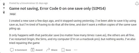 The Sims Error Code The Game Failed To Save Fixed DroidWin