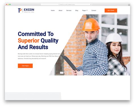 Free Construction Website Templates