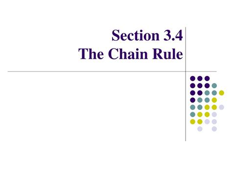 PPT Section 3 4 The Chain Rule PowerPoint Presentation Free Download ID 4500486