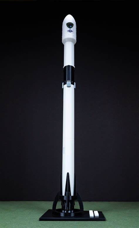 Falcon 9 Block 5 Plastic Model Rocket Spacex Nasa Etsy