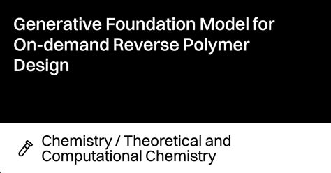 Generative Foundation Model For On Demand Reverse Polymer Design