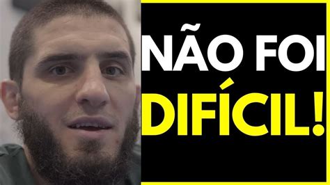 O QUE VOLKANOVSKI FEZ MAKHACHEV REJEITA IDEIA DE LUTA TENSA E DEFENDE