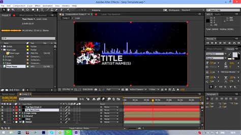 How To Edit Audio React Template 1 After Effects Tutorial