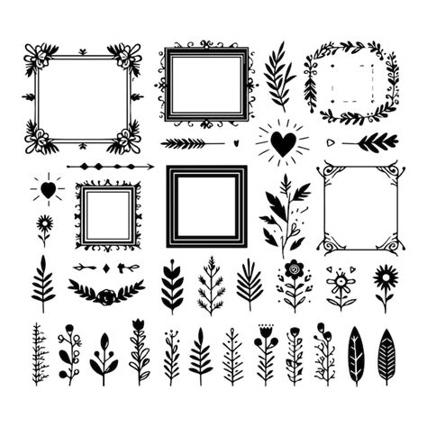 Premium Vector Frame Set Collection Desgin Vector
