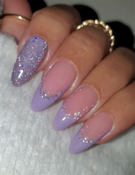Pin By Ravleen Kaur On Nails Lilac Nails Purple Nails Purple