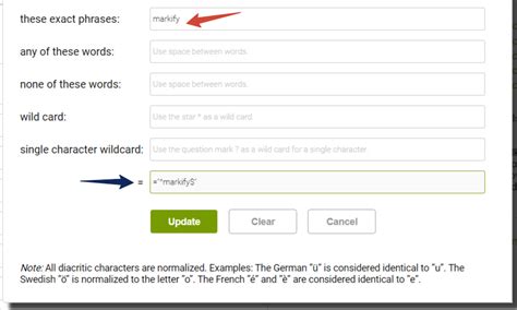 Custom Strategy Search Mode Markify Knowledge Base