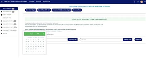 how to carry out customer kyc exception report nfiu ctr ftr in