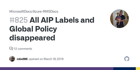 All Aip Labels And Global Policy Disappeared · Issue 825