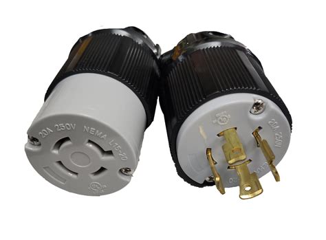 A Twist Lock Outlet With Plug Cord Connector Type P E P V