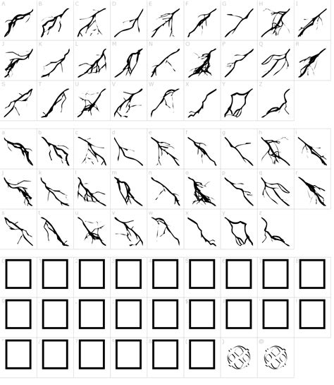 Lightning Bolts Font Download