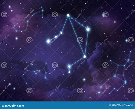 Libra Constellation Star Zodiac Stock Illustration Illustration Of