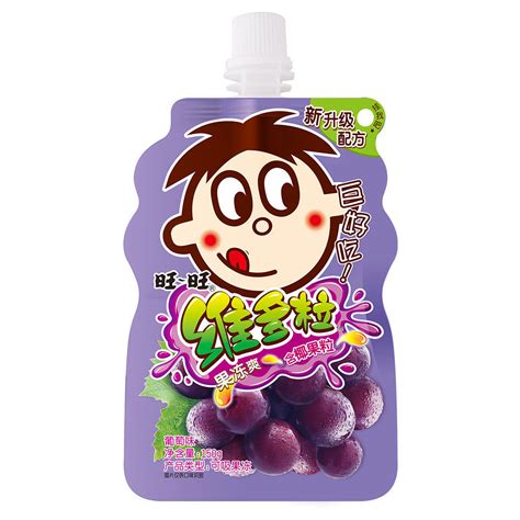 旺旺维多粒果冻爽150g袋吸吸冻果肉水果味混合装儿童休闲零食批发 阿里巴巴