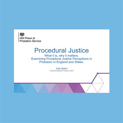 Procedural Justice — Probation Institute