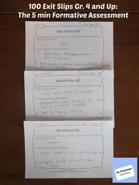 This Resource Has A Variety Of Exit Slips To Keep Learners Engaged And